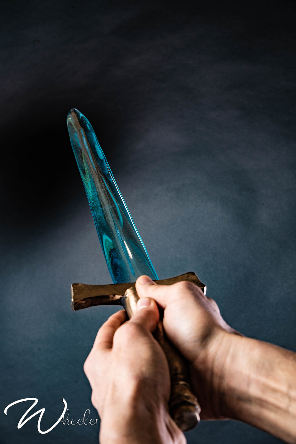 Customizable Crystal Sword Sculpture