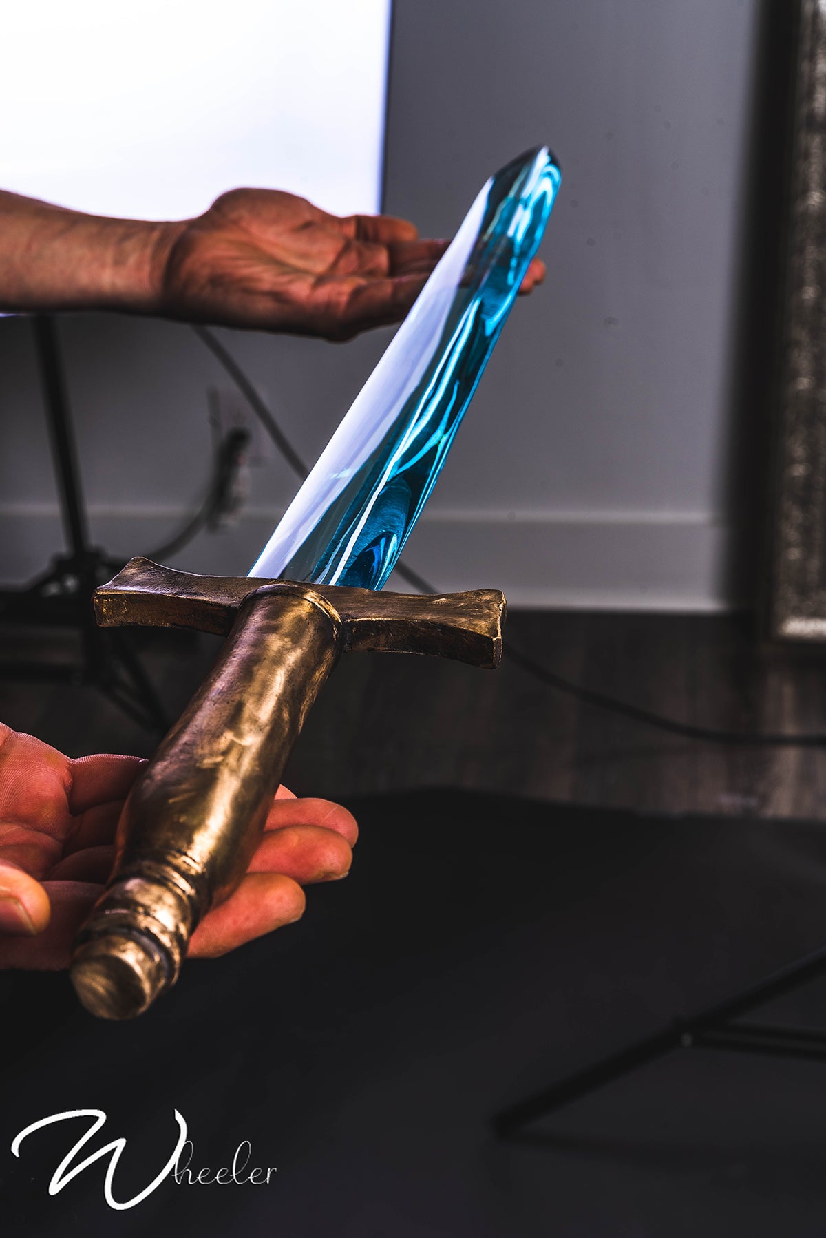 Customizable Crystal Sword Sculpture